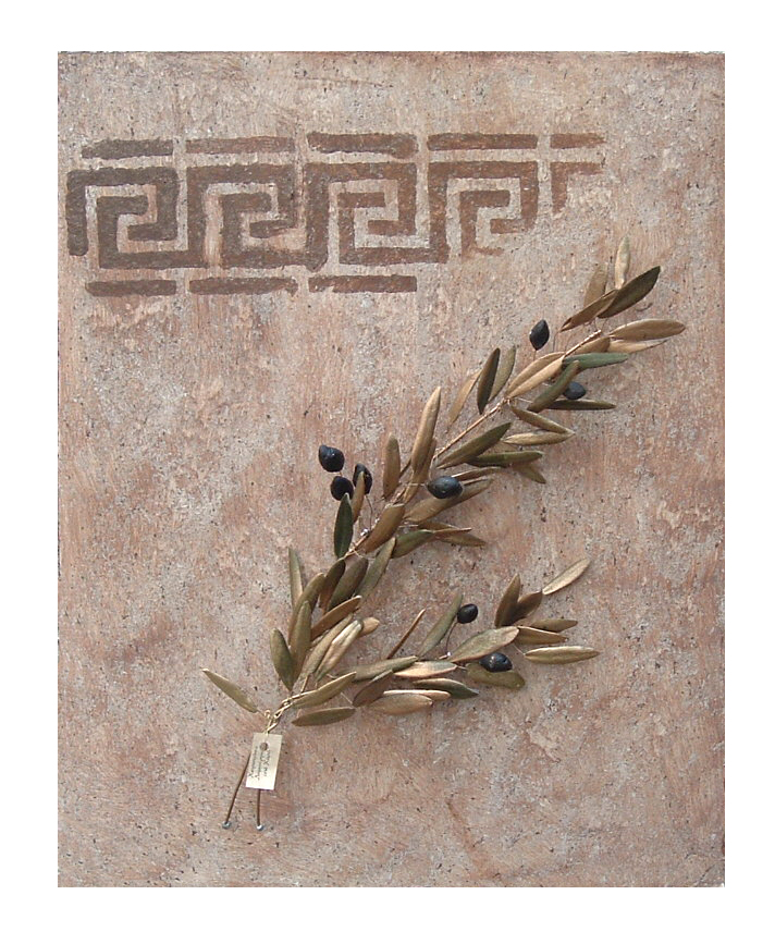 01.18 Πίνακας με κλαδί ελιάς από αλπακά - Xara Design